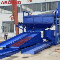 China Professional model GTS20 alluvial gold washing machine with rotary trommel screen sluice box for sale