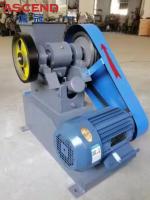 China PE60x100 model basalt dolomite gravel small mini laboratory jaw crusher for testing with 50 60 kg/h for sale