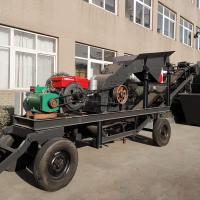 China Removable Mining Stone Crushing Machine Mobile Hammer Mill Crusher Capacity 50-80 Tons Per Hour for sale