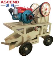 China Small Capacity 1 2 3tph Mobile Jaw Crusher PE150x250 For Basalt Limestone Gold Ore Crushing In Energy&Mining for sale