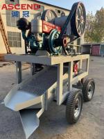 China Small Capacity 1 2 3tph Mobile Jaw Crusher PE150x250 For Basalt Limestone Gold Ore Crushing In Energy&Mining for sale