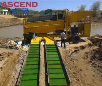 China 50tph 100tph 200tph Gold Washing Plant Alluvial Placer Ore Dressing Equipment for sale