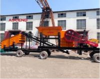 China Mobile Jaw Crusher With Wheels And Trailer By Diesel Driven For Marble Gravel Limestone Crushing for sale