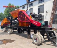 China Mobile Jaw Crusher With Wheels And Trailer By Diesel Driven For Marble Gravel Limestone Crushing for sale