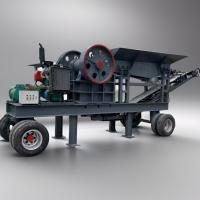 China Diesel Engine Mobile Jaw Crusher for Sand Stone Processing Production Lines for sale