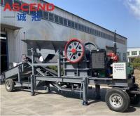 China Diesel Engine Mobile Jaw Crusher for Sand Stone Processing Production Lines for sale