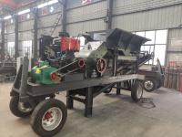 China PC400x300 PC600x400 Models 8 10 15tph Capacity Diesel Engine Mobile Hammer Crusher Mill For Glass Limestone Gravel for sale