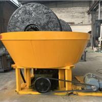 China 1200 Model Cast Steel Double Rollers Wet Pan Mill For Gold Silver Ore Stone Mining With 500kg Per Hour Capacity In Sudan for sale