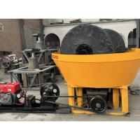 China 1200 Model Cast Steel Double Rollers Wet Pan Mill For Gold Silver Ore Stone Mining With 500kg Per Hour Capacity In Sudan for sale