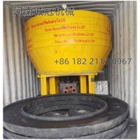 China Output Size 150 Mesh Gold Silver Ore Grinding Machine 0.5tph Capacity Water Wet Pan Mills With Double Two Rollers for sale
