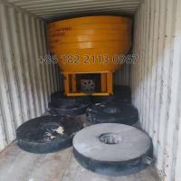 China Wear Resistant Wet Pan Mills 1200 Model 8 Bags Per Hour For Gold Powder Making With Two Cast Steel Rollers In Mining for sale