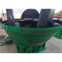China Three Rollers Wet Pan Mill Gold Silver Ore Grinding Machine 1200 Model With 1tph Capacity Final Product Size 0.1-0.178mm for sale