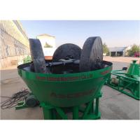 China Three Rollers Wet Pan Mill Gold Silver Ore Grinding Machine 1200 Model With 1tph Capacity Final Product Size 0.1-0.178mm for sale