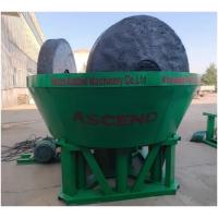 China Gold Silver Ore Grinding Machine Three Rollers Water Wet Pan Mill 1200 Model 1 Tph Capacity Output Size 80-150 Meshes for sale