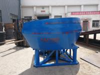 China Ore Dressing Double Wheels Gold Wet Pan Mill for sale