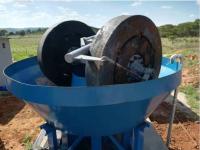 China 1400 Two Rollers Gold Wet Pan Mill Machine Mining Stone Grinding For Sale for sale