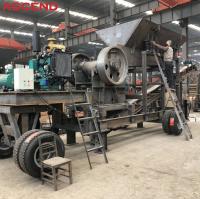China Portable Trailer Type Mobile Stone Rock Jaw Crusher Plant Machine for sale