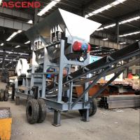 China Portable Trailer Type Mobile Stone Rock Jaw Crusher Plant Machine for sale