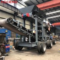 China Portable Trailer Type Mobile Stone Rock Jaw Crusher Plant Machine for sale