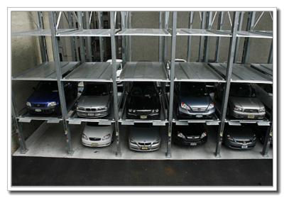 China 3200kg Heavy Duty 3 Floors Stacker Parking Lift Car Storage System Vertical Stacker for sale