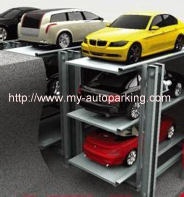 China 2-3 Cars Residential Pit Parking LiftHydraulic Garage Car Lift Home Garages Parking System for sale