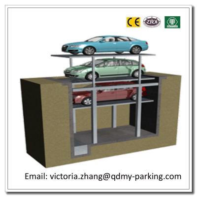 China 2-3Cars Residential Pit Garage Parking Car Lift Hydraulic Garage Car Lift Parking System for sale
