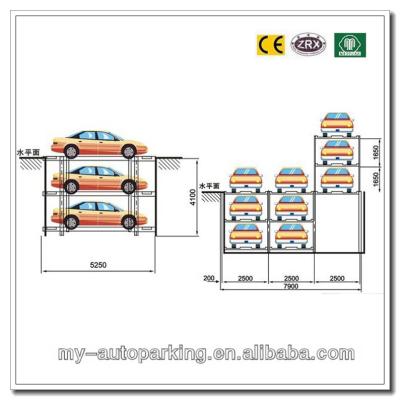 China 2-3 Levels Pit Parking Lifts/ 2 Level Parking Lift/Vertical Parking Parking Project Design for sale