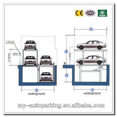 China 2-3 Floors Cheap and High Quatity Smart Car Parking System Residential Pit Garage Parking for sale
