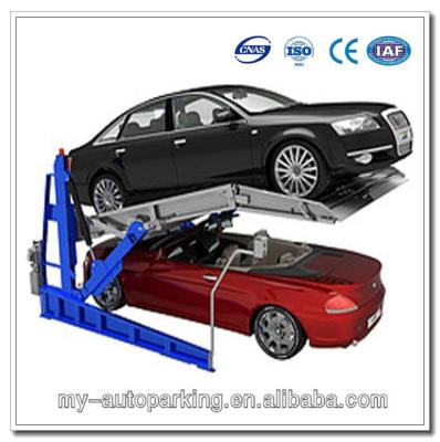 China Double Parking Car Lift Tilting Car Lift Two Post Lift Portable Garage for Two Car Parking for sale