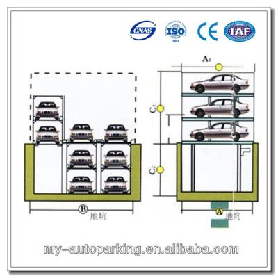 China -1+1, -2+1, -3+1 Pit Design Car Stacker Car Lifting Device for sale