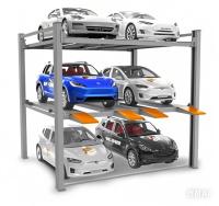 China Double Wide 3 Level Parking System/Triple Stacker Car Parking Lift/Tri Level Parking Lift/6 Cars Hydraulic for sale