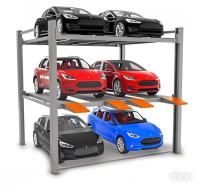 China Double Wide 3 Level Parking System/Triple Stacker Car Parking Lift/Tri Level Parking Lift/6 Cars Hydraulic for sale