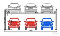 China Double Wide Automative Lift for 6 Cars/ 2 Levels Parking Lifts for 6 Cars/ Triple Wide Parking Lifts for sale