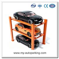 China 4 Post Car Parking Lift, China Manufacturer CE Approved Triple Car Stacking Equipment for sale