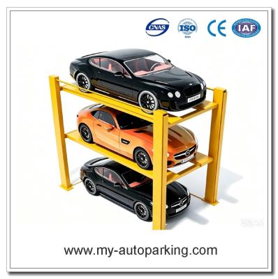 China Heavy Duty 3 Level Four Post Triple Stacker Vehicle Parking Lifting Machine China Manufacturer for sale