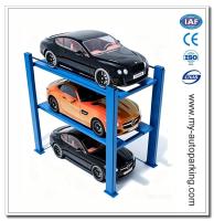 China Stable 4 Post Triple Stacker Car Parking Lift With Standard Hydraulic Power Pack China Manufacturer for sale