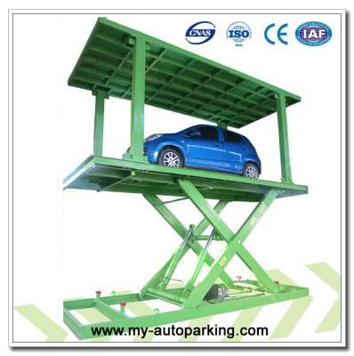 China Scissor Type Pit Lifter Double Deck Smart Car Parking System for 2 Vehicles for sale