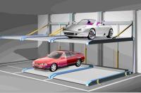 China Back Cantilever Puzzle Parking System Double Deck 2 Level Parking Lifts for sale