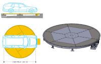 China Car Turntable for Sale Car Rotate Rotary Parking Portable Car turntable for sale