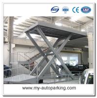 China Scissor Lift Car 3000KG/Car Elevator Suppliers/4 ton Hydraulic Car Scissor Lift/Car Elevator Parking System/Car Stacker for sale