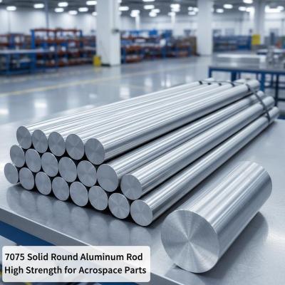 China 7075 Aluminum Round Rod Solid High Strength Aerospace Grade Precision Machinable For Industrial for sale
