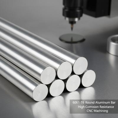 China 6061 T6 CNC Machining Large Diameter Aluminum Round Bar With High Corrosion Resistance for sale