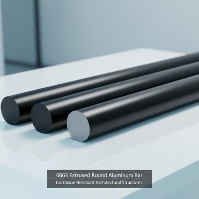 China 6063 Extruded Anodized Surface Aluminum Round Bar Stock For Corrosion Resistant Architectural Structures for sale