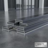 China 6060 T5 Architectural Grade Aluminum Flat Bar with Superior Anodizing Finish for Window Door Frames and Curtain Walls for sale