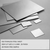China Custom Cut 430 Stainless Steel Sheet with 2B Finish and Free Sample Available for sale