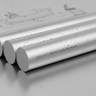 China 5083 H111 Marine Grade Saltwater Corrosion Resistant Round Aluminum Bar Stock for Shipbuilding for sale