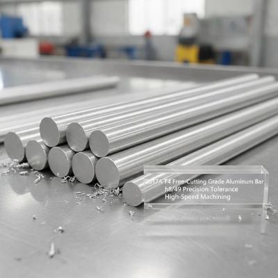China 2017A T4 Free-Cutting Grade Aluminum Bar with h8/h9 Precision Tolerance for High-Speed Machining for sale