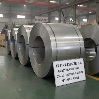 China 430 Stainless Steel Coil with 5000 Tons Ready Stock and 72 Hours Fast Ship in 2B BA Finish for sale