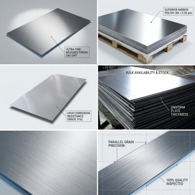 China Wide-Width 304 Stainless Steel Sheet 2000mm Large Format Pressure Vessel Grade Plate for sale