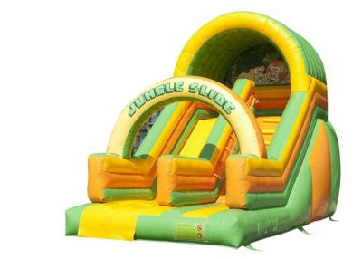China Public Jungle Bounce House With Slide , Entertainment  Inflatable Slip N Slide for sale